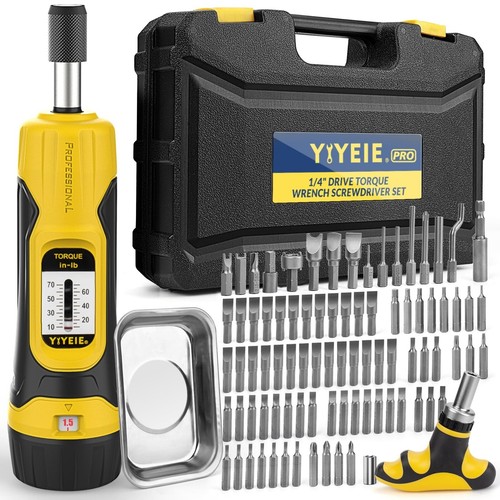 90Pcs Master Torque Screwdriver Set, 10-70 IN.LB, Inch Pound Torque ...