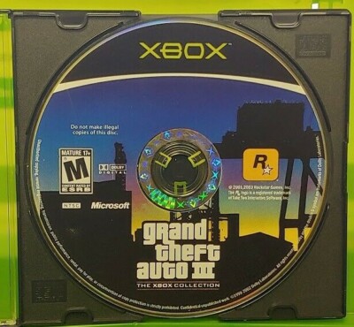 Grand Theft Auto III 3 GTA -Original OG Microsoft Xbox Game - Tested ...