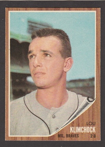 1962 TOPPS BASEBALL # 259 LOU KLIMCHOCK INV 7940 | eBay
