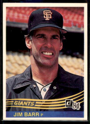 1984 Donruss Jim Barr #79 San Francisco Giants | eBay