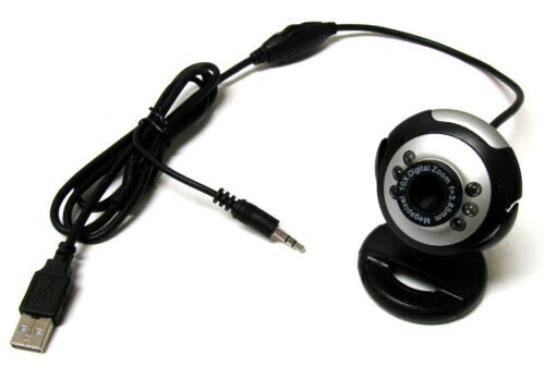 USB 50.0 M 6-LED Webcam Web Cam Camera With Built-in Mic for Laptop ...
