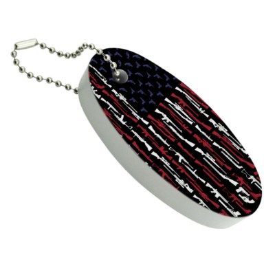 American Gun Flag USA Second Amendment Floating Foam Keychain Fishing ...