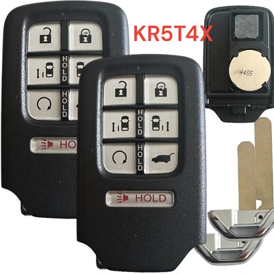 2x Keyless Remote Smart Key Fob 7 Buttons KR5T4X for 2021 -2023 Honda ...