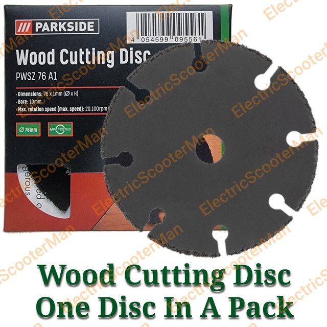 Parkside 76x1.0mm Wood Cutting Disc PWSZ 76 A1 For Parkside 12v Angle ...