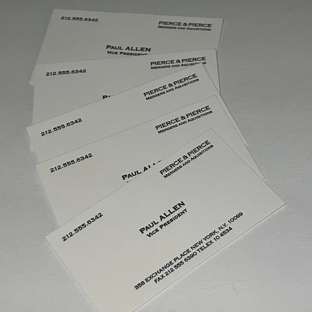 Paul Allen Business Card