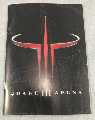 Quake III Arena 1999 Manual Booklet ONLY OG Operating Instructions ...