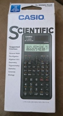 Casio Scientific Calculator FX-300MS Plus Fraction Calculations Algebra ...