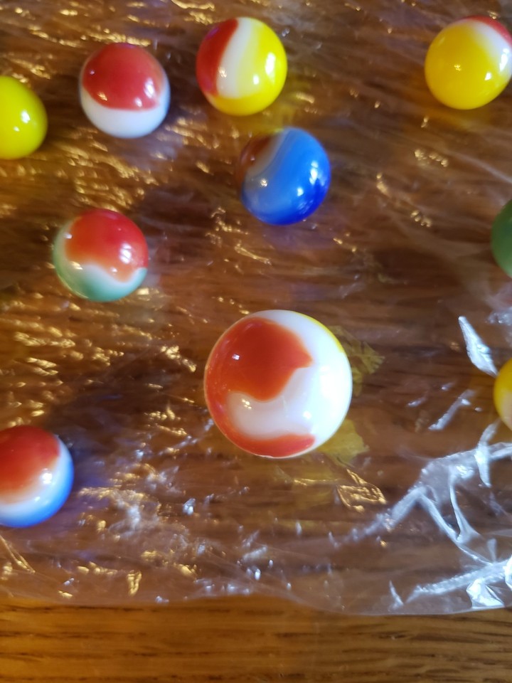 VTG Marbles Lot 20 Small and 1 Large Shooter Marble Very Old A ...