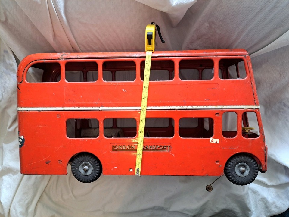 TRIANG TIN PLATE VINTAGE 1950s LARGE LONDON ROUTEMASTER BUS | eBay UK