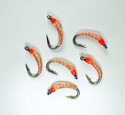 Neon Nightmare Nymphs Hot Orange - Premium Trout Fly Fishing Flies | eBay