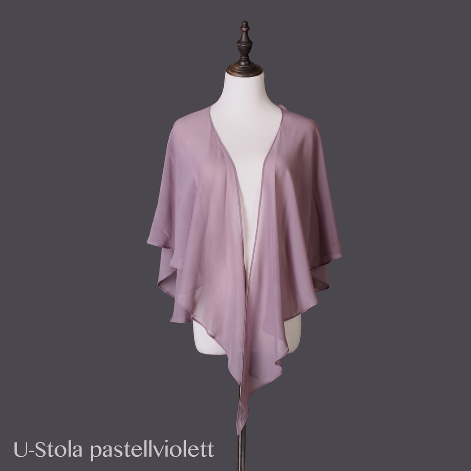 U-Form Stola Schal Tücher Stolen Hochzeit Freizeit Party chiffon Trends ...