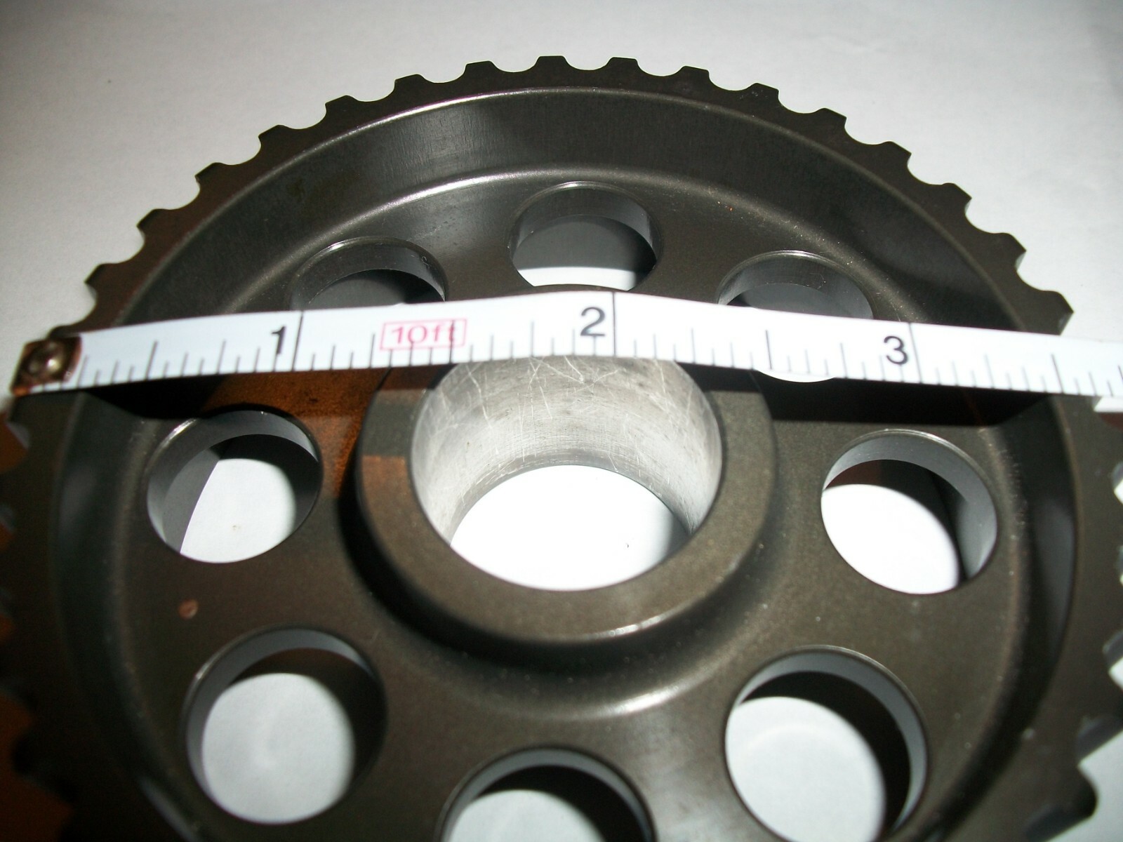 ALUMINUM COG BELT PULLEY 3 3/4", 38 TOOTH, 1" CENTER HOLE, SMOOTH 1 1/ ...