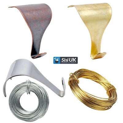 Picture Rail Hooks Moulding Dado Frame Chrome Bronze Brass Matt Black ...