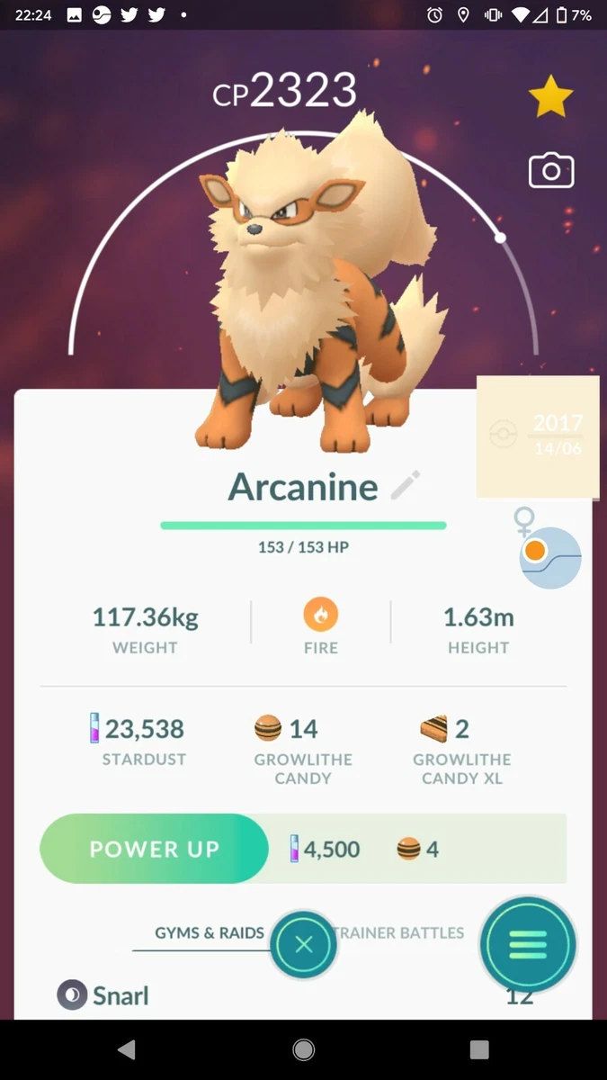 Arcanine Evolution