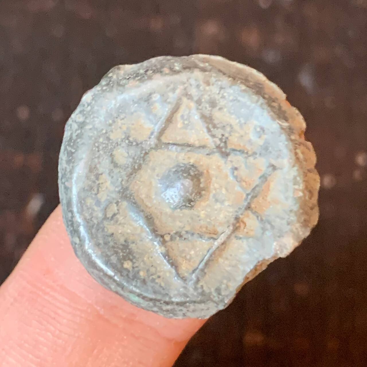 Coin Star of David Jewish Israel KING SOLOMON DAVID Antique Old Ancient ...