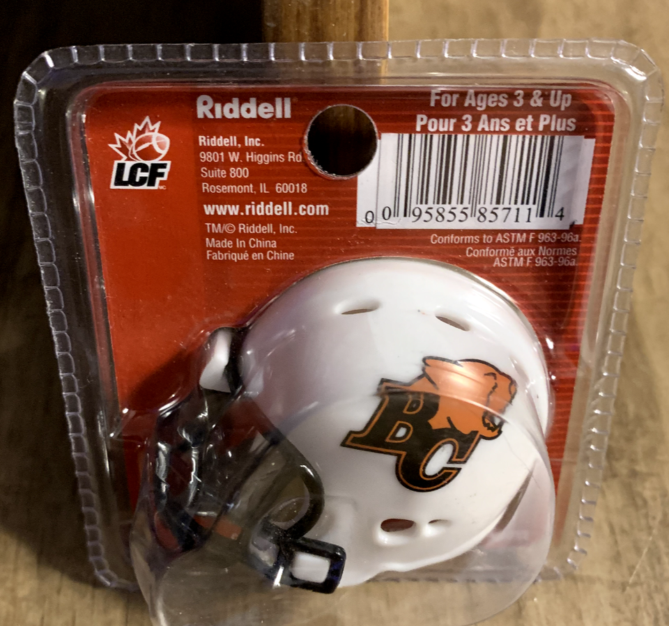 BC LIONS REVOLUTION Riddell POCKET-SIZE / MINI CFL Football Helmet | eBay