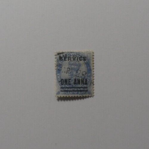 STAMPMART : INDIA KING GEORGE V 2As 6Ps SERVICE ONE ANNA OVERPRINT FINE ...