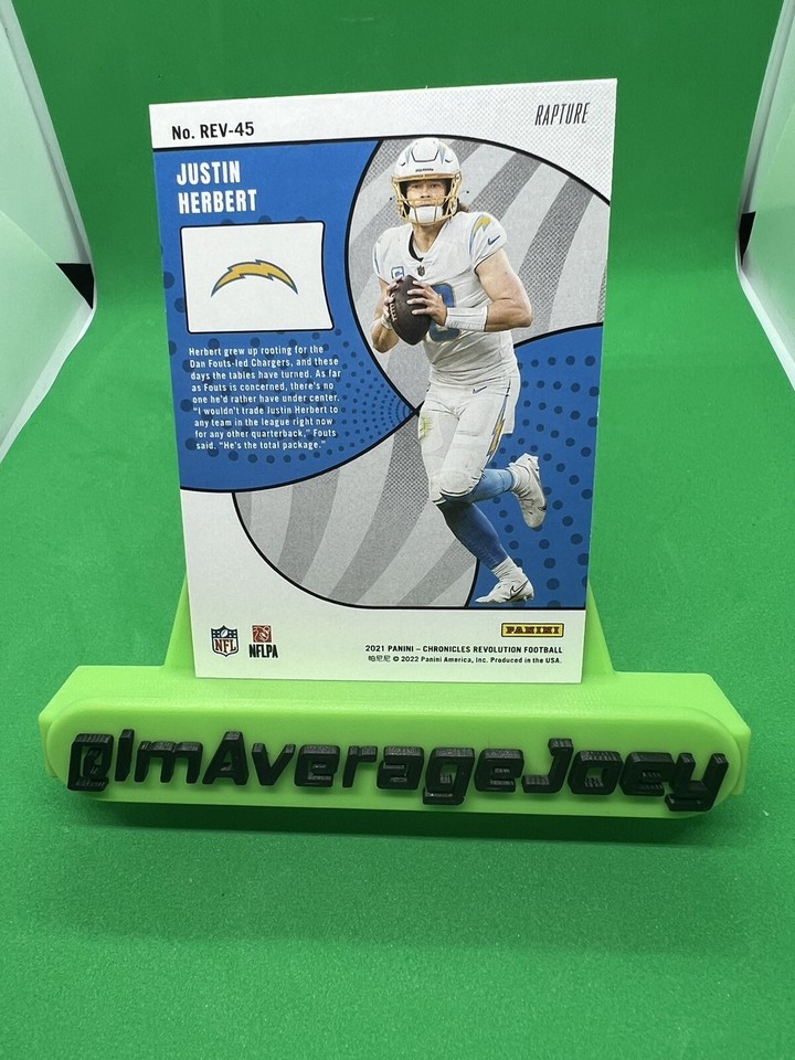 2021 Chronicles Football Justin Herbert Revolution Rapture Fanatics ...