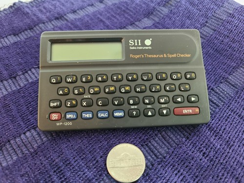 Seiko SII Roget's Electronic Pocket Thesaurus/Spell Checker WP-1200 | eBay
