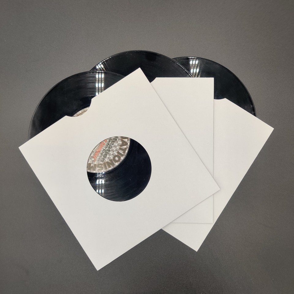 7 Inch and 12 Inch White Card Record Sleeves Masterbags Vinyl Storage ...