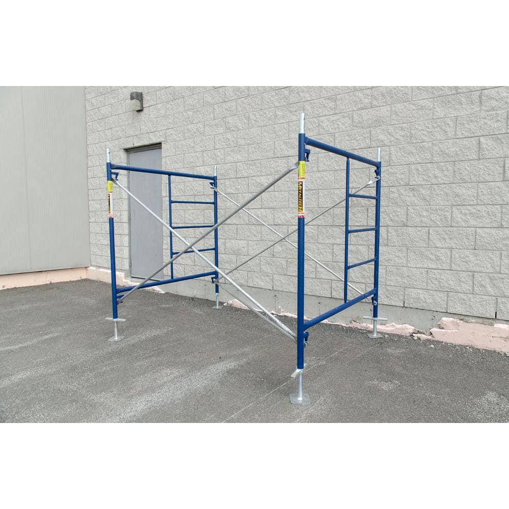 MetalTech Scaffolding Frame 5' x 5' Weather Resistant Stackable Steel ...