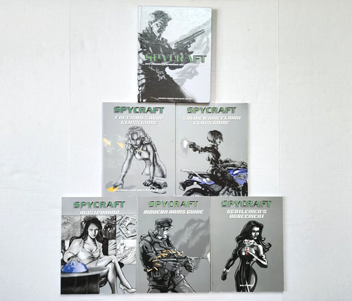 Spycraft RPG Book Lot of 6 D20 System Core Rulebook Mastermind Class ...