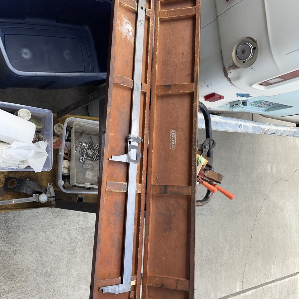 Machinist Tool Brown And Sharpe 37” Caliper In Vintage Starett Box | eBay