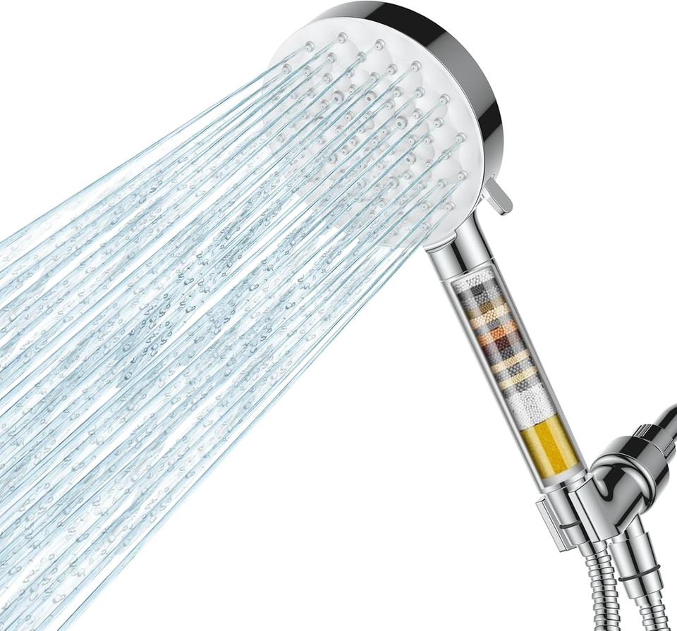 High Pressure Handheld Shower Head with 6 Spray Modes and Filters | eBay