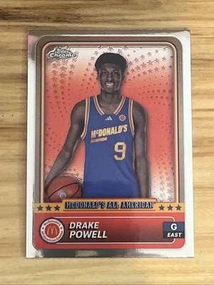 DRAKE POWELL - 2024 Topps Chrome McDonald’s All American #81 - NBA ...