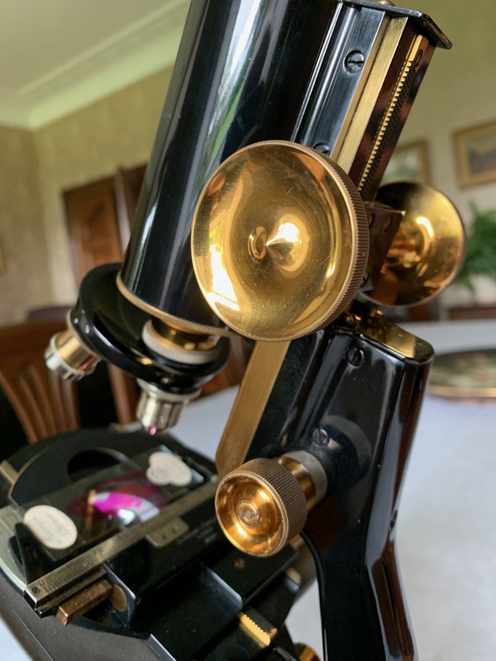 Vintage W. Watson & Sons Ltd - Bactil Monocular Brass Microscope ...