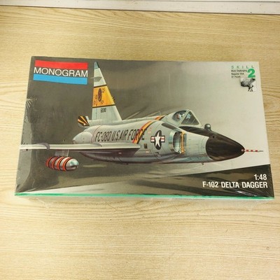 MONOGRAM F-102 DELTA DAGGER 1/48 SCALE MODEL KIT Skill 2 New in Box | eBay