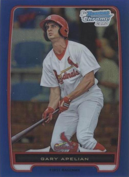 2012 Bowman Chrome - Prospects Gary Apelian #BCP160 Blue Refractor /250 ...