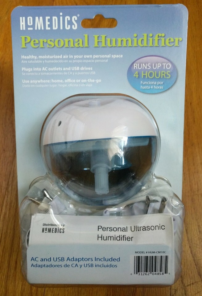 Homedics Portable Personal Humidifier *NEW * 3.5" in Ball shaped ...