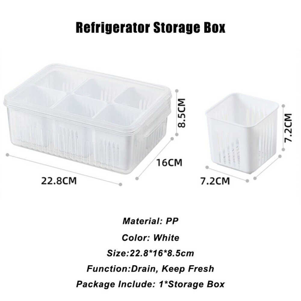 Fresh-keeping Refrigerator Storage Box Onion Ginger Storage Container ...