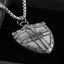 Mens Silver Bible Verse Isaiah Cross Shield Pendant Christian Necklace ...