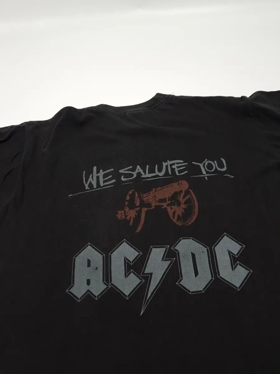1990s ACDC We Salute You Punk Rock Rare Graphic T Shirt USA Vintage ...