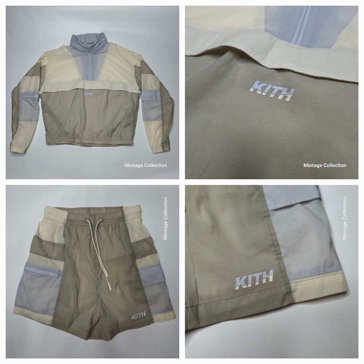 KITH WOMEN'S MILA HALF ZIP NYLON WINDBREAKER JACKET (M KITH WOMEN'S MILA HALF ZIP NYLON WINDBREAKER JACKET (M
