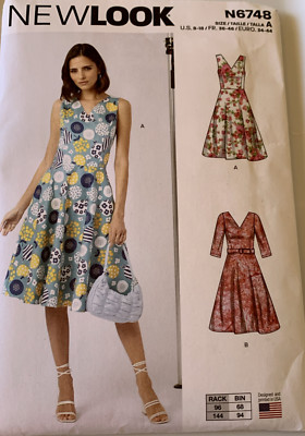 NEW LOOK 6748 A SIZE 8-18 | eBay