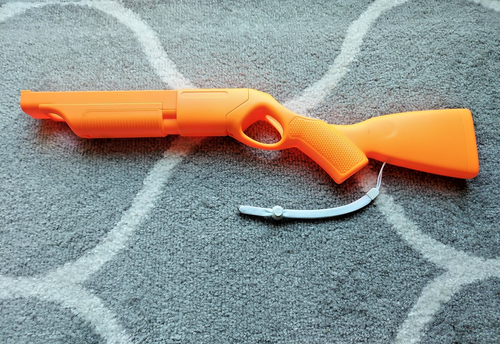 Nintendo Wii Cabelas Shotgun Gun Rifle Remote Wiimote Controller Orange ...