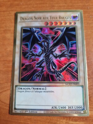Dragon Noir aux Yeux Rouges MGED fr003 Platinium Gold Rare VF | eBay