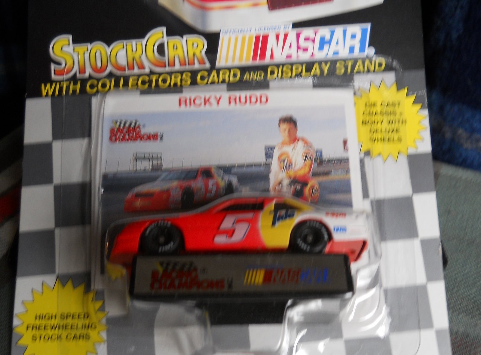RACING CHAMPIONS - RICKY RUDD #5 - NASCAR STOCK CAR * COLLECTORS CARD 1 ...