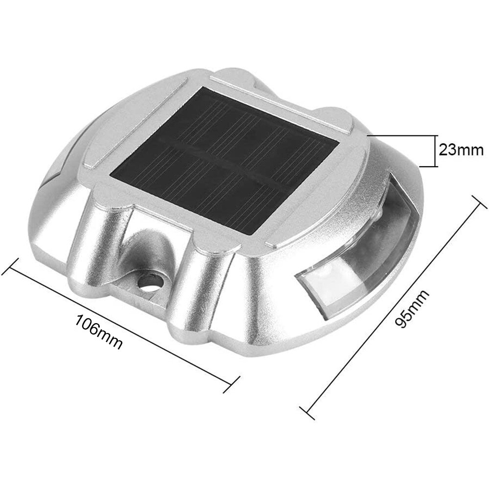 Upto 2 Pack Solar Driveway Blue Light LED Road Markers for Stair Garden ...