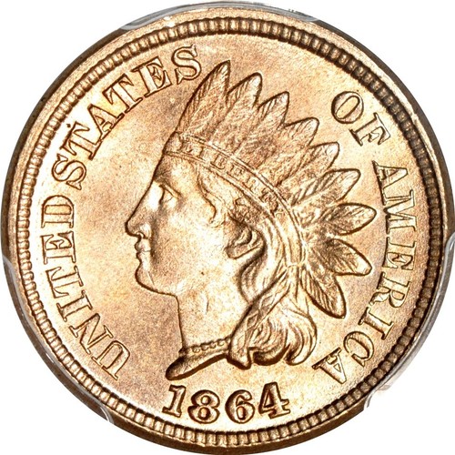 1864 1C Copper-Nickel Indian Cent PCGS MS66 | eBay