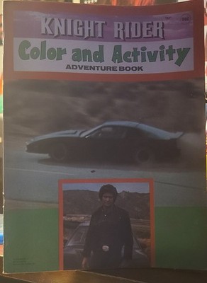 Vintage 1983 Knight Rider Coloring & Activity Book #1(most pages unused ...