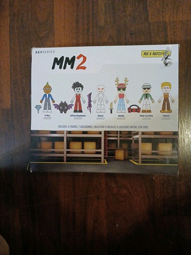 Jazwares Roblox DEVSeries MM2 - Powers pack 6 Figure Set & Virtual Item ...