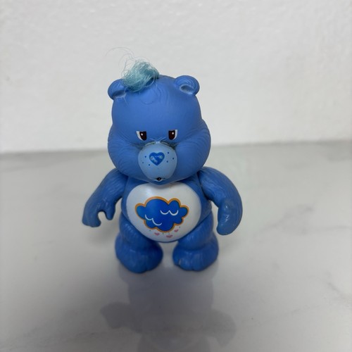 Vintage Care Bears GRUMPY BEAR poseable 3.5" figure 1983 Kenner Blue ...