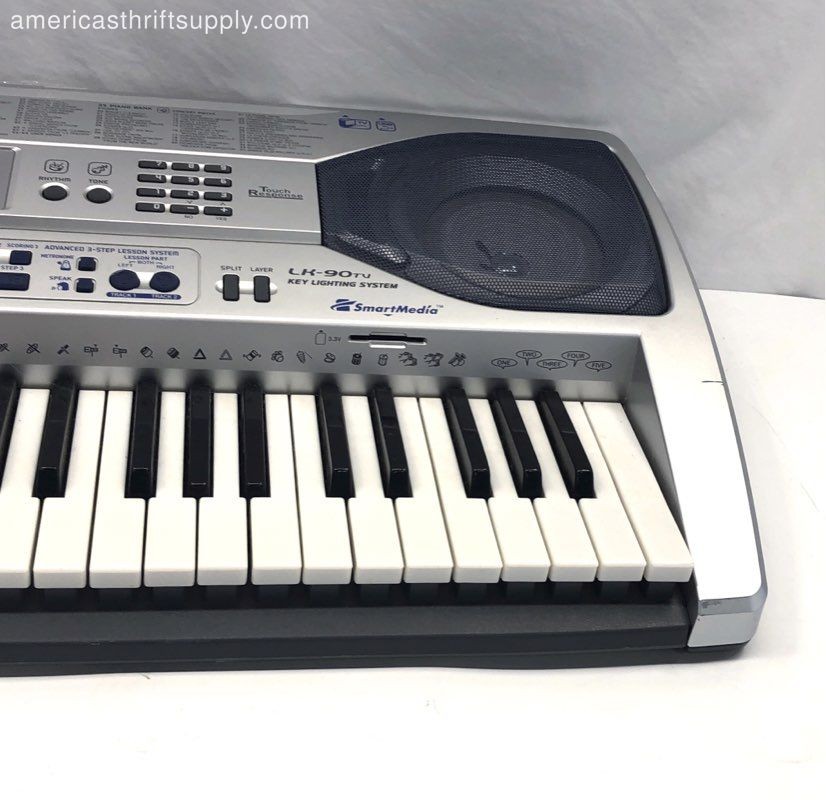 Casio LK-90TV-D 61-Key Portable Keyboard Key Lighting System SmartMedia ...