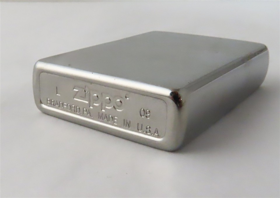 Zippo Lighter Silver Tone Brushed Texture Zippo Sparks | eBay