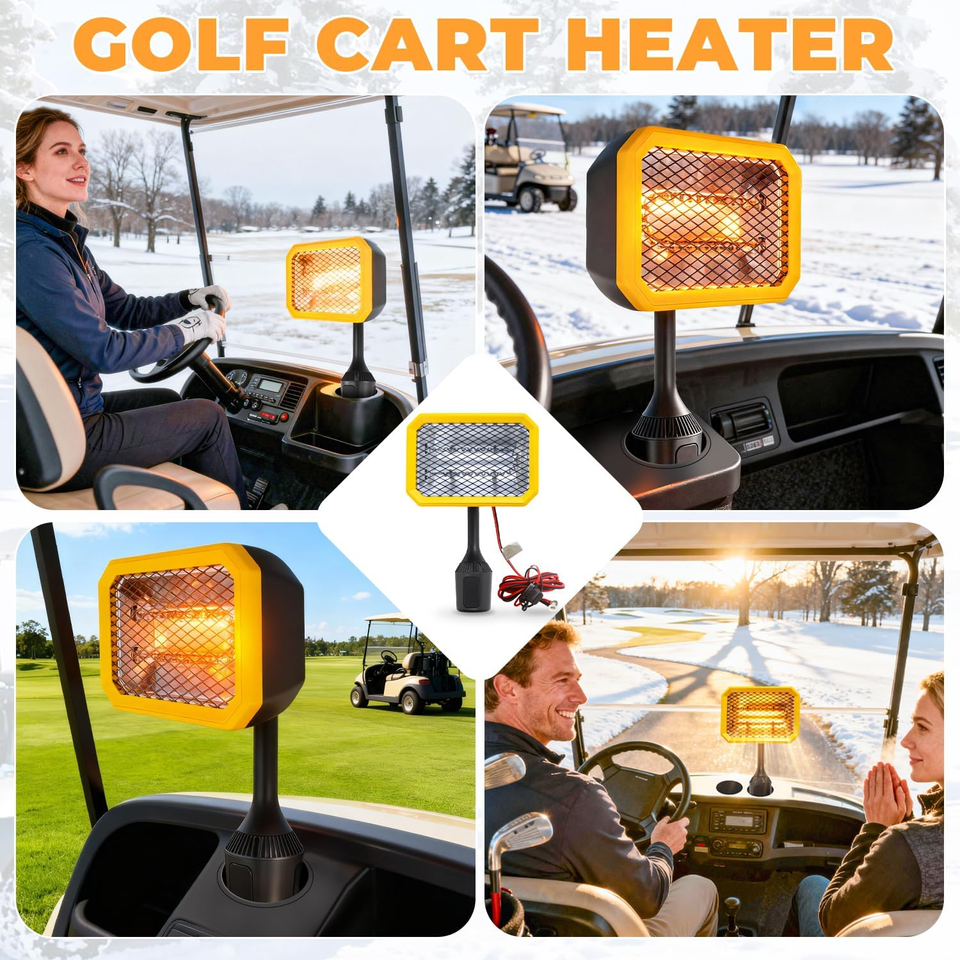 Golf Cart Heater,36V Battery Operated Heater,400W Electric Heaters for ...