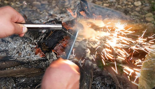 2Pcs 6'' Extra Large Drilled Ferrocerium Ferro Rods Flint Steel Fire ...